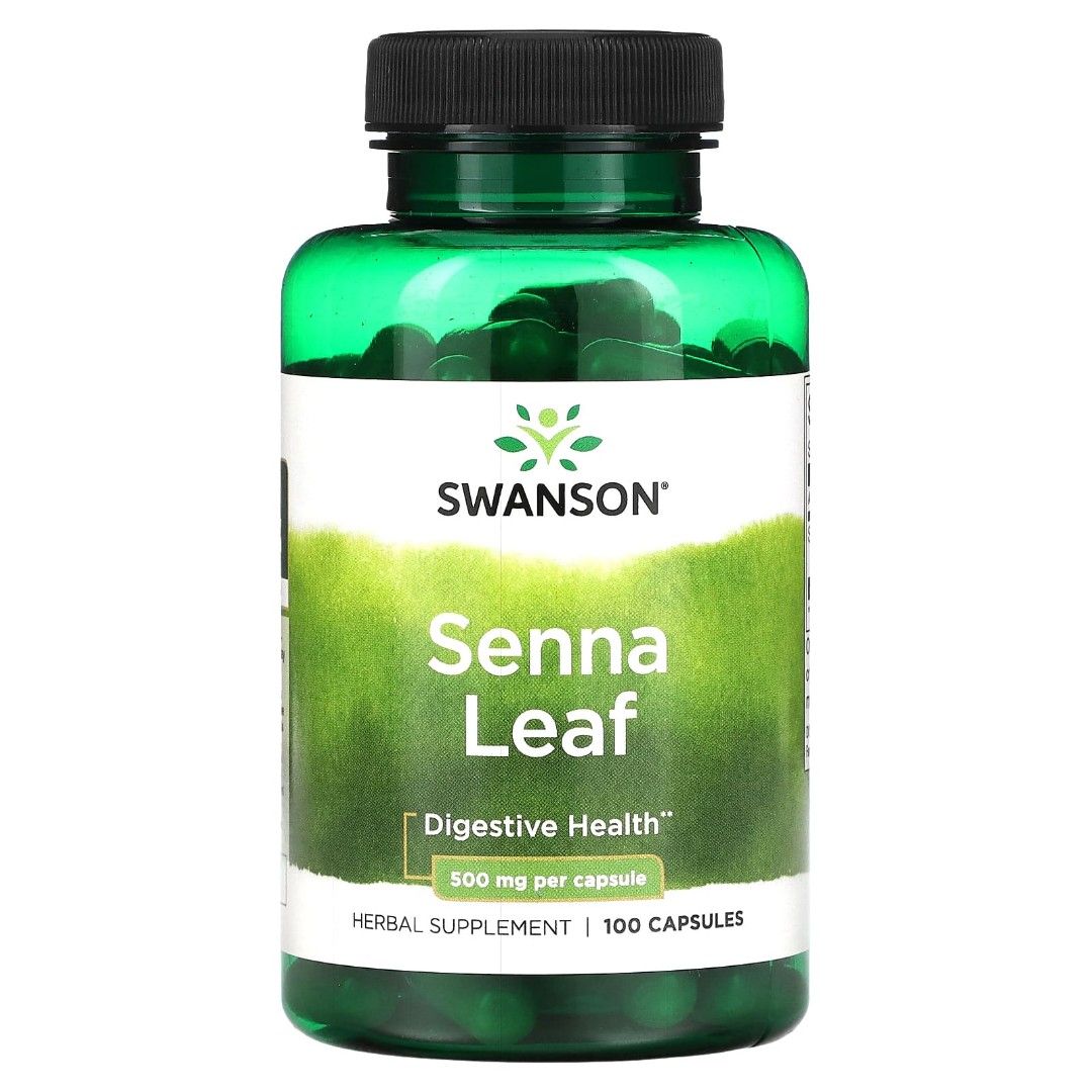 NEW SEALED Senna natural laxative , 500 mg, 100 Capsules herbal formula ...