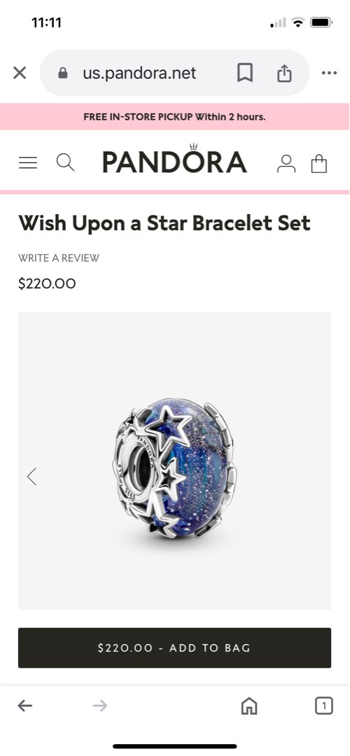 Pandora galaxy blue and star murano charm, Women's Fashion, Jewelry ...