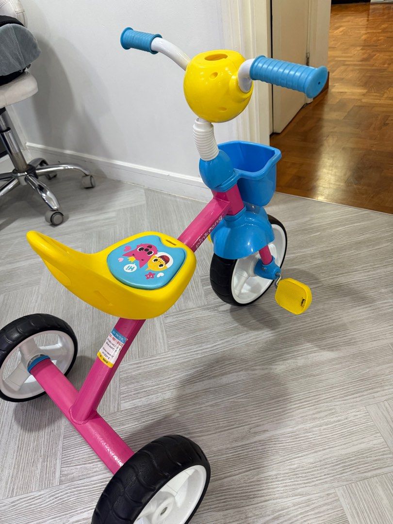 Pinkfong baby shark tricycle, Babies & Kids, Infant Playtime on Carousell