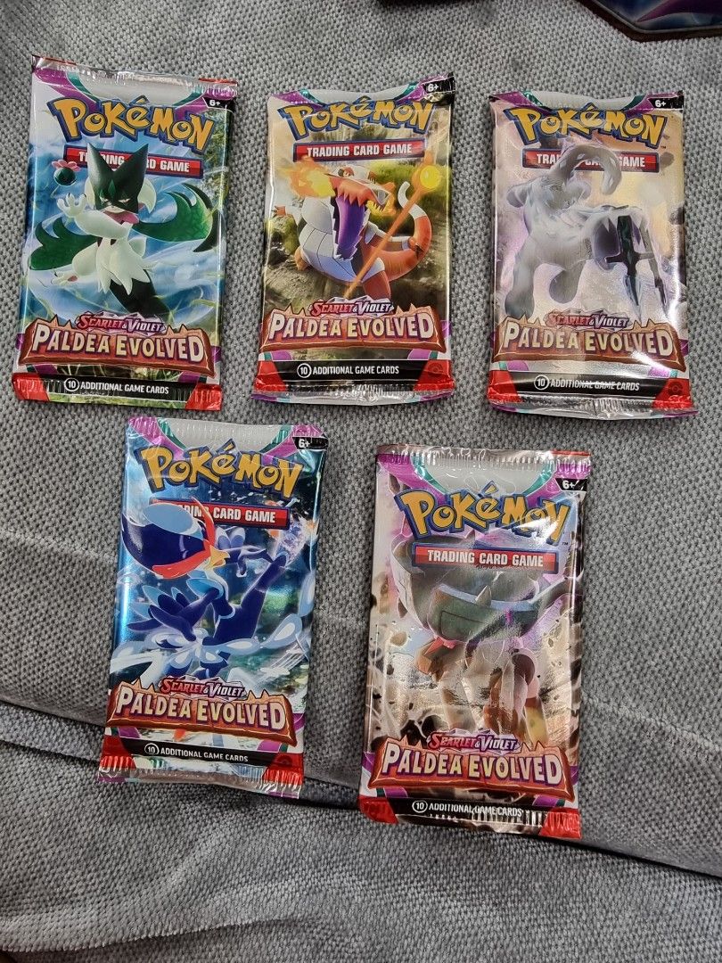 Pokemon TCG Scarlet & Violet SV02 Paldea Evolved Booster Pack, Hobbies ...