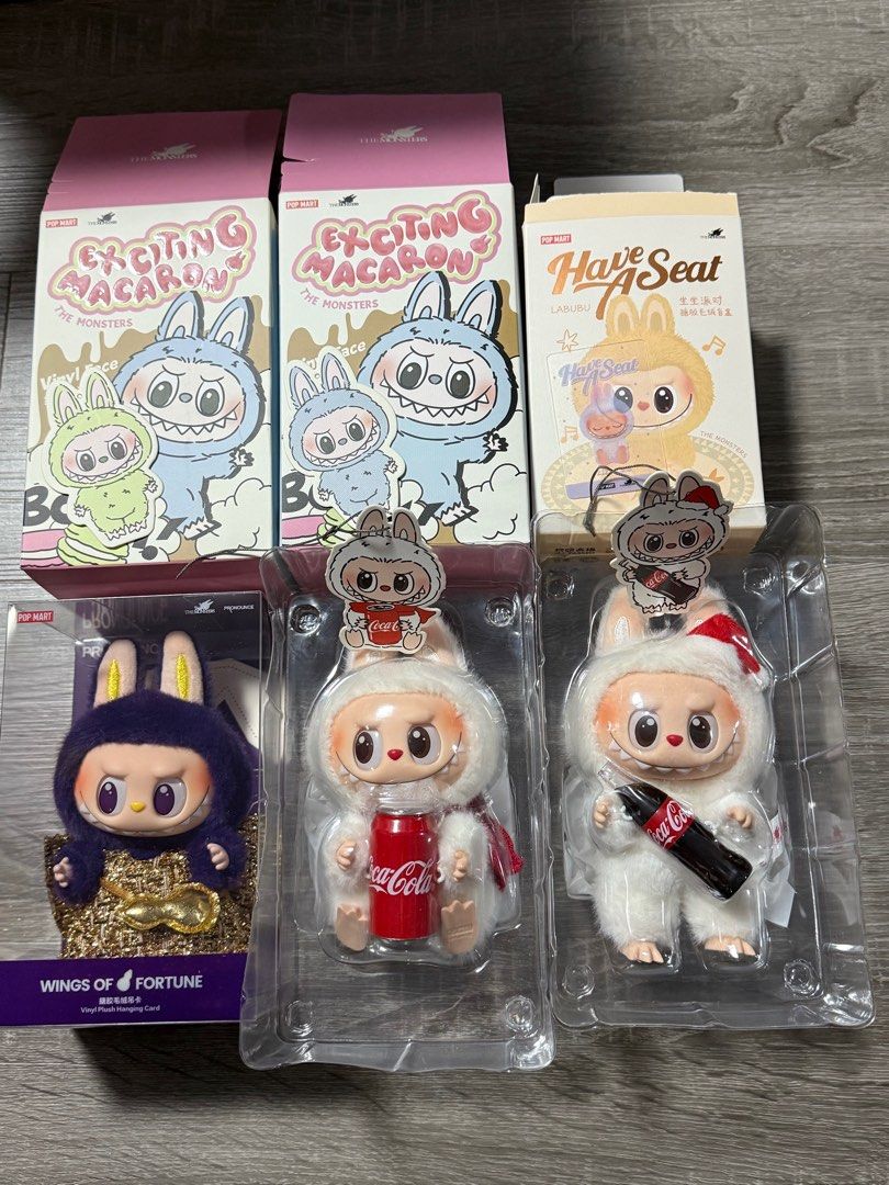 Popmart labubu coca cola macaron have a seat pronounce , Hobbies & Toys ...