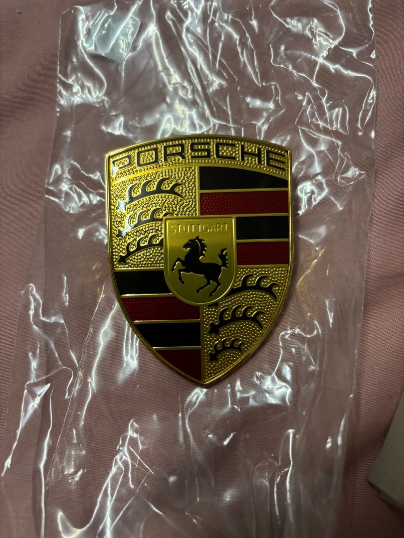 PORSCHE CAYENNE 9PA Front Bonnet Hood Emblem Badge 9P1853601 NEW ...