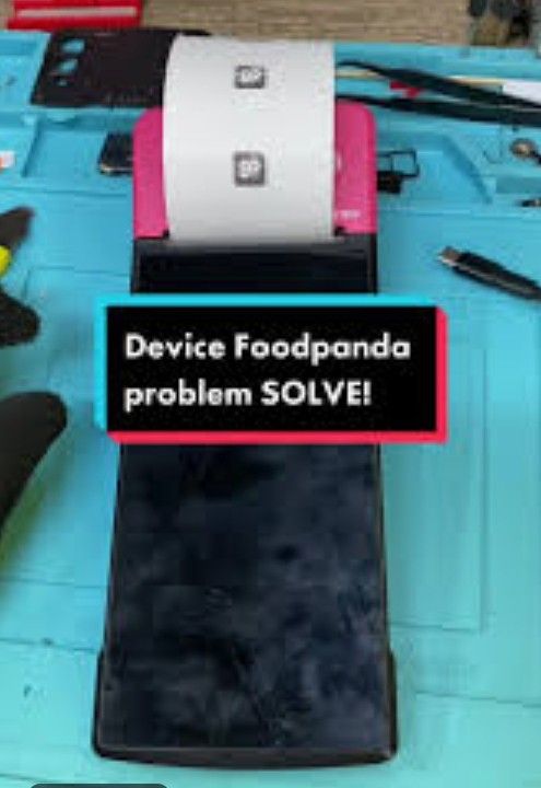 Handheld POS Device Sunmi V2 Pro Food Panda Thermal Printer with Paper ...