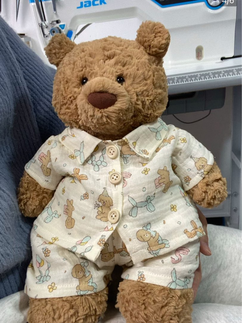 preorder: jellycat bartholomew bear dog pajamas OUTFIT ONLY, Hobbies ...