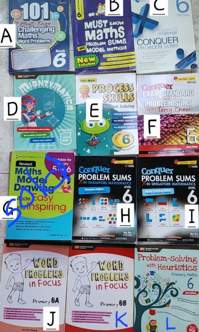 Primary 6 Mathematics PSLE P6 Math Problem Sums with Heuristics ...