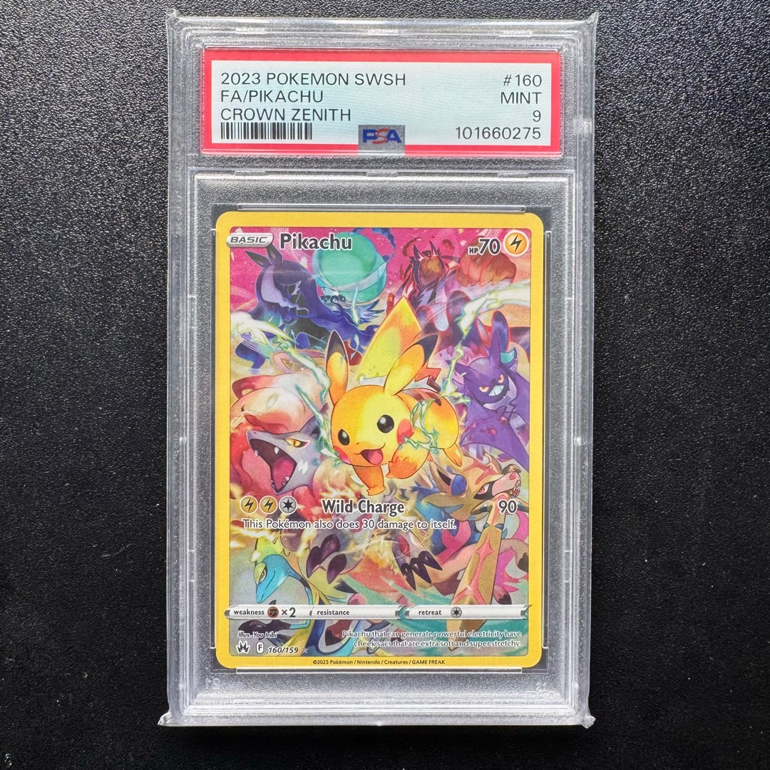 [PSA 9] Pikachu SR 160/159 - Crown Zenith - Pokemon Cards, Hobbies ...
