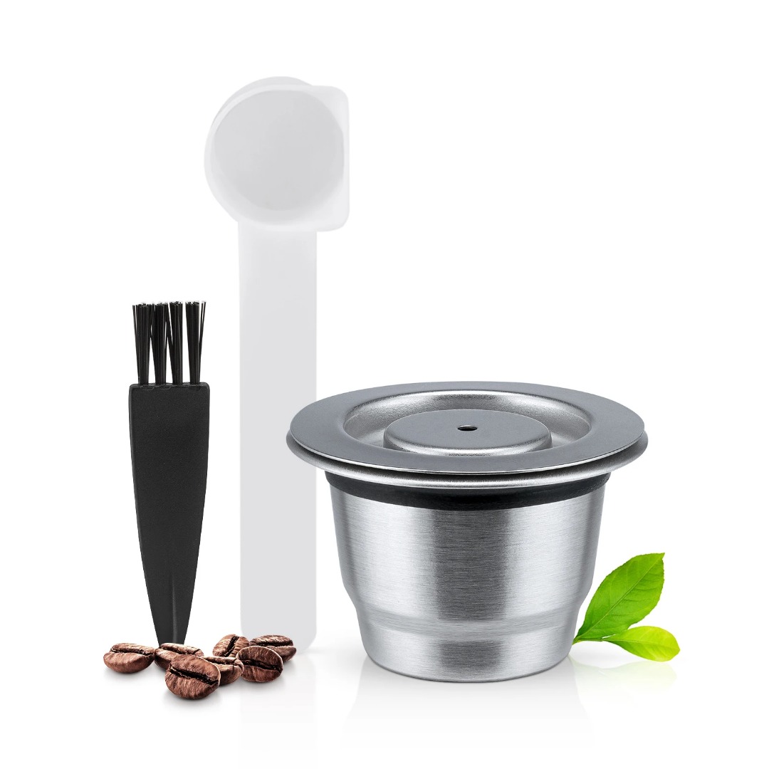 Refillable Coffee Capsule Stainless Steel Espresso Reusable Coffee Pod ...