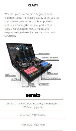 Reloop Ready DJ Mixer + Upgraded DJ software Serato Pro+Flip+Video+Wolf ...