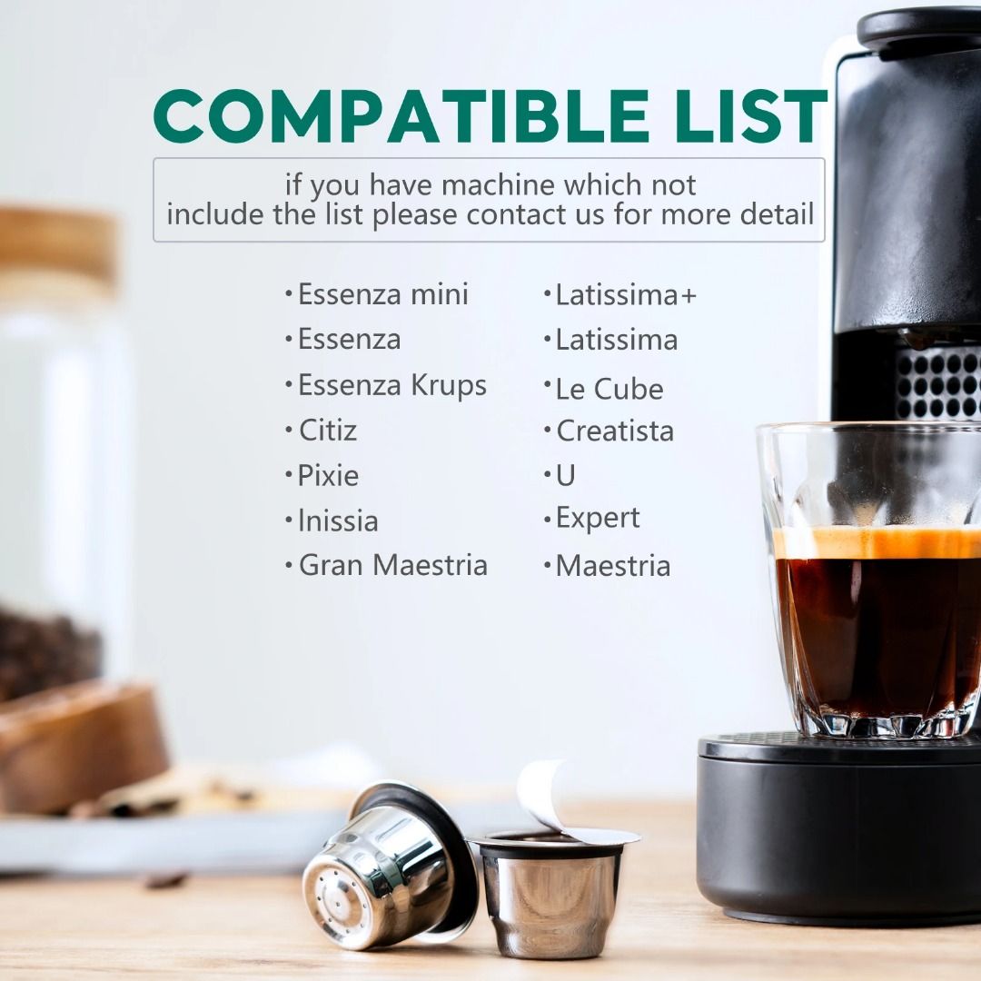 Reusable Coffee Capsules Refillable Stainless Steel Filter Pods For ...