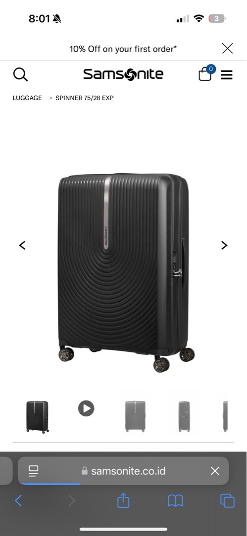 Samsonite HI-FI SPINNER 75/28 EXP, Hobbies & Toys, Travel, Luggage on ...