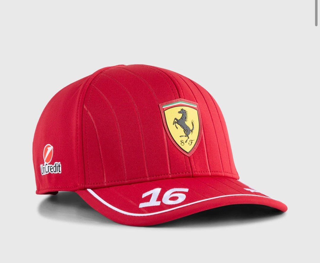 Scuderia Ferrari F1 2025 Charles Leclerc Driver Cap, Men's Fashion ...