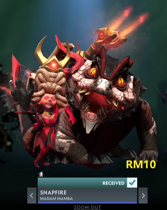 Snapfire Set - Madam Mamba Snap Dota 2 Snake Charms Lunar 2025 Dota2, Video Gaming, Gaming ...