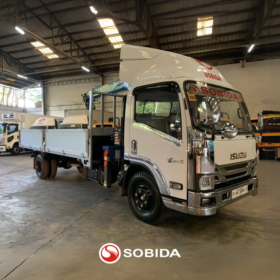 SOBIDA Isuzu 4HK1 Aluminum High-side with Boom Crane FOR SALE, Special ...