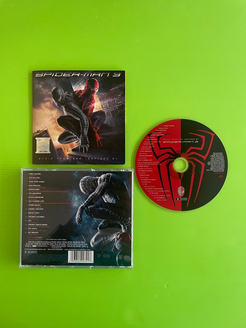 Spider-Man 3 Movie Music From and Inspired By Album CD, Hobbies & Toys ...