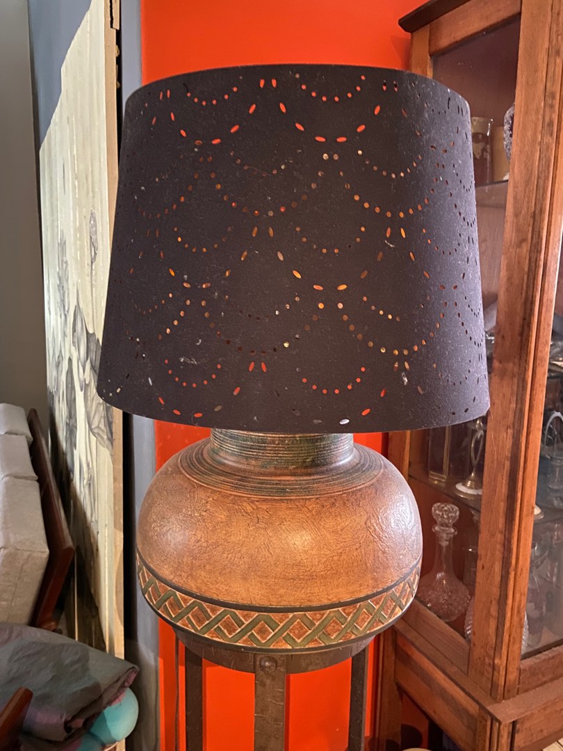 Vintage Standing Peranakan lamp, Furniture & Home Living, Lighting ...