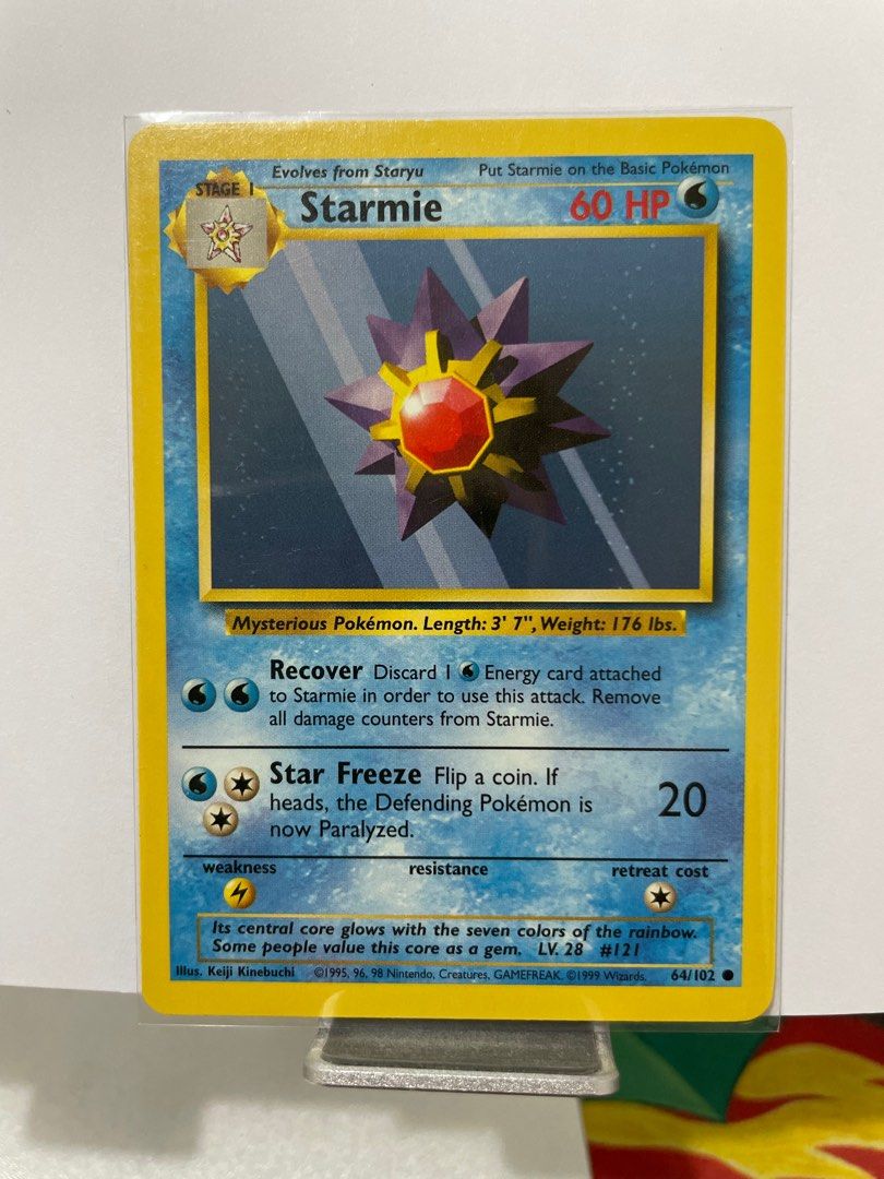 Starmie Base Set (Pokemon), Hobbies & Toys, Toys & Games on Carousell