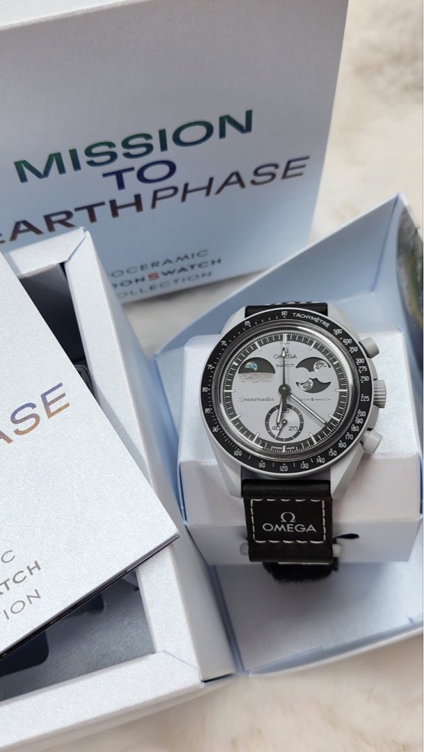 Swatch x Omega Mission to Earthphase, Luxury, Watches on Carousell