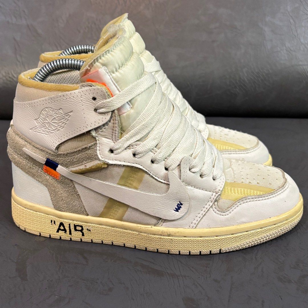 Sz37,5 Nike Air Jordan 1 Retro high Off-White Euro Sepatu second ...