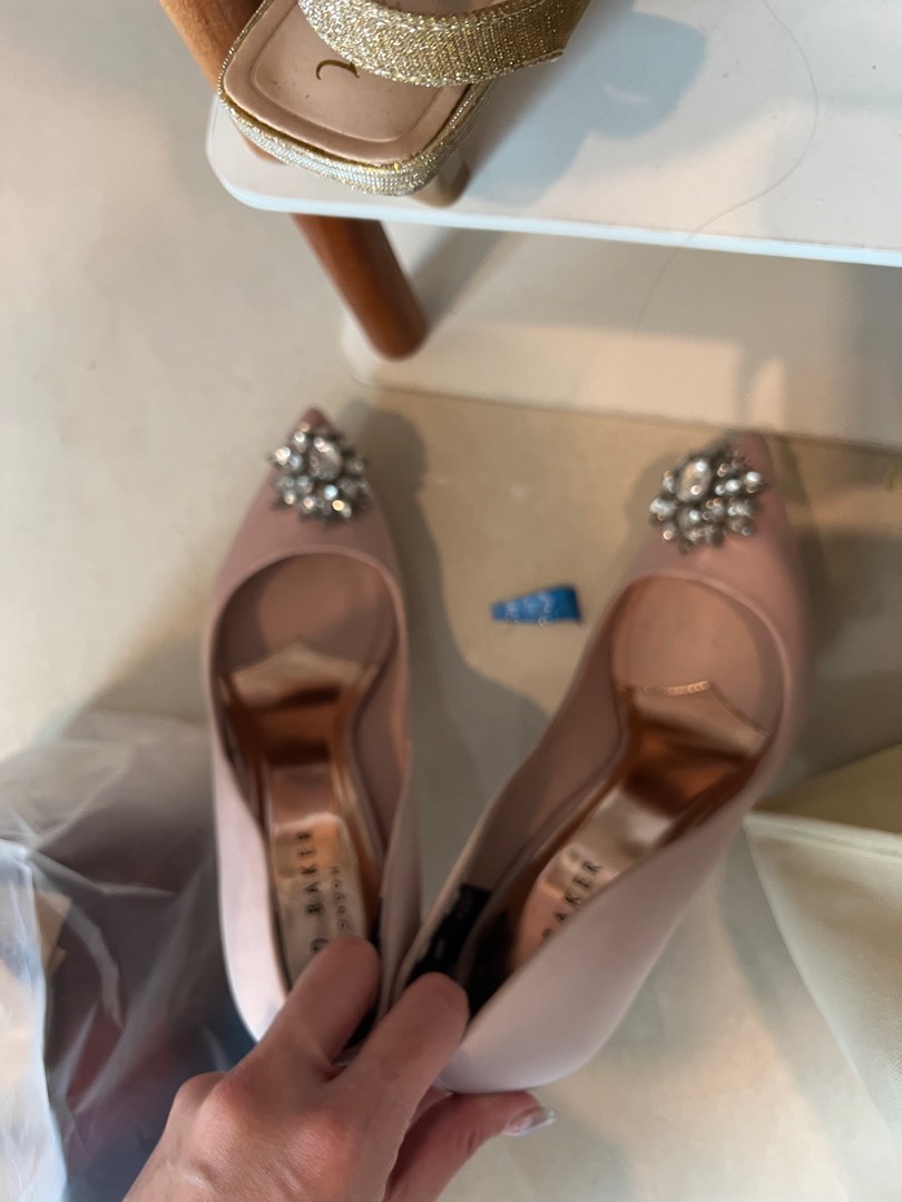 Ted baker cinderella themed suede high heels shoes, Fesyen Wanita ...