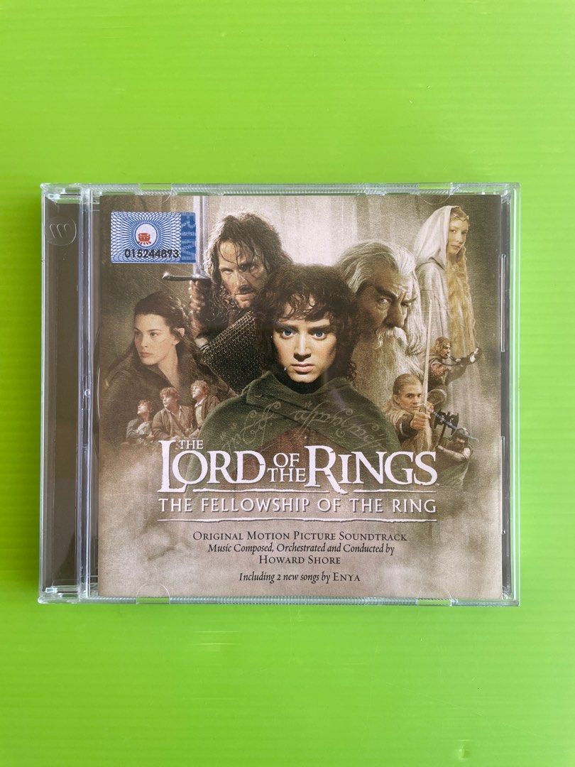 The Lord Of The Rings The Fellowship Of The Ring Movie Soundtrack CD ...