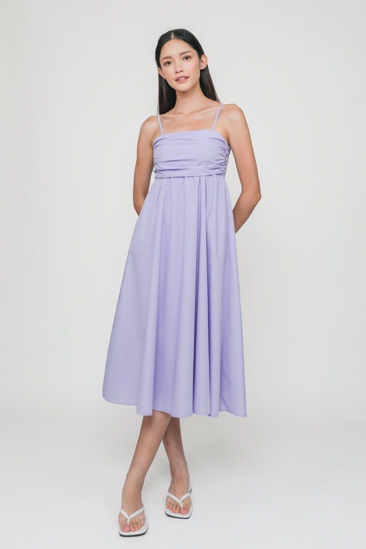 The Tinsel Rack (TTR) Juliette Maxi Dress (Periwinkle), Women's Fashion ...