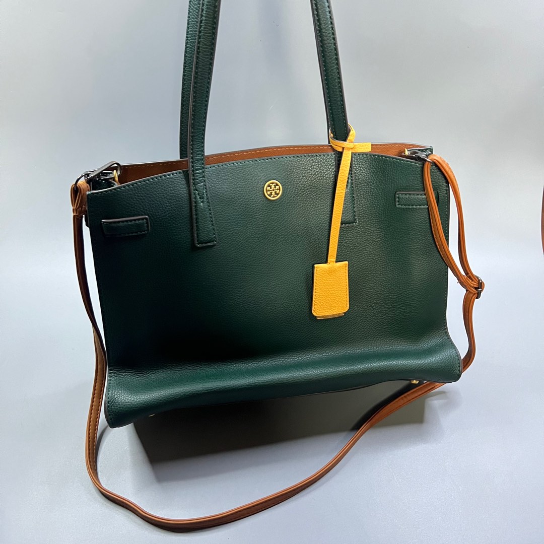 Tory Burch - Walker Embossed Satchel 2-Way Crossbody, Luxury, Bags ...