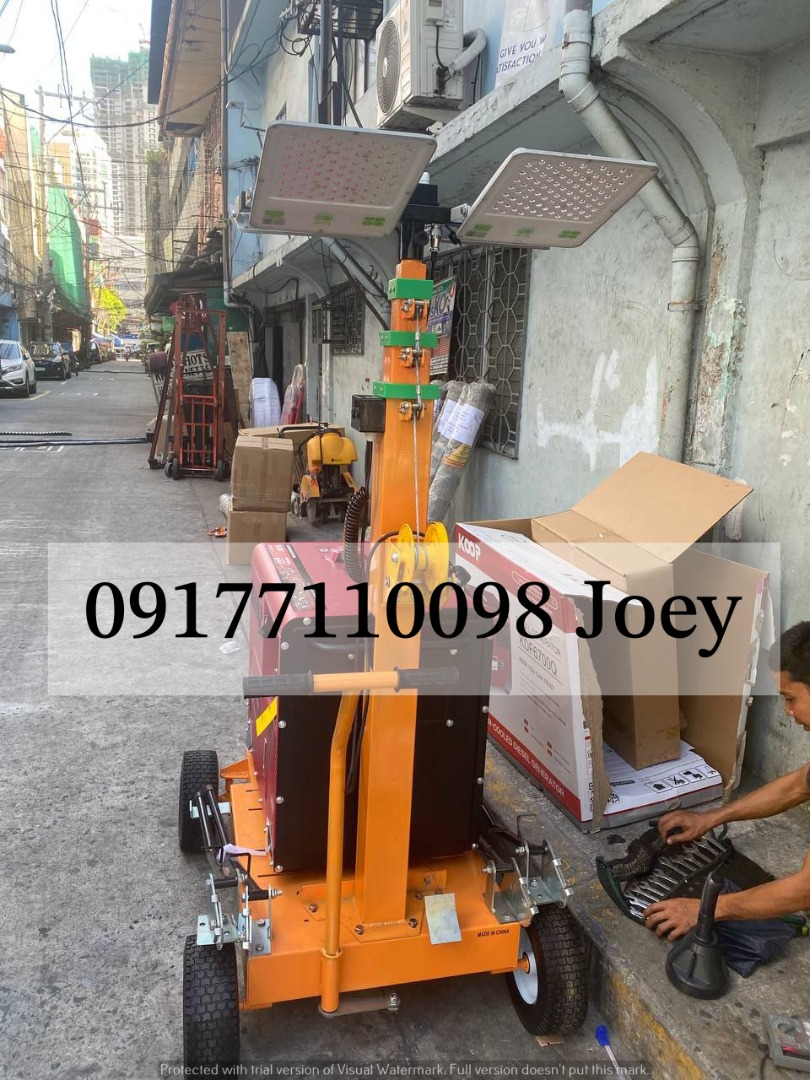 Toyoyama Tower Light with Koop Silent Generator, Furniture & Home ...