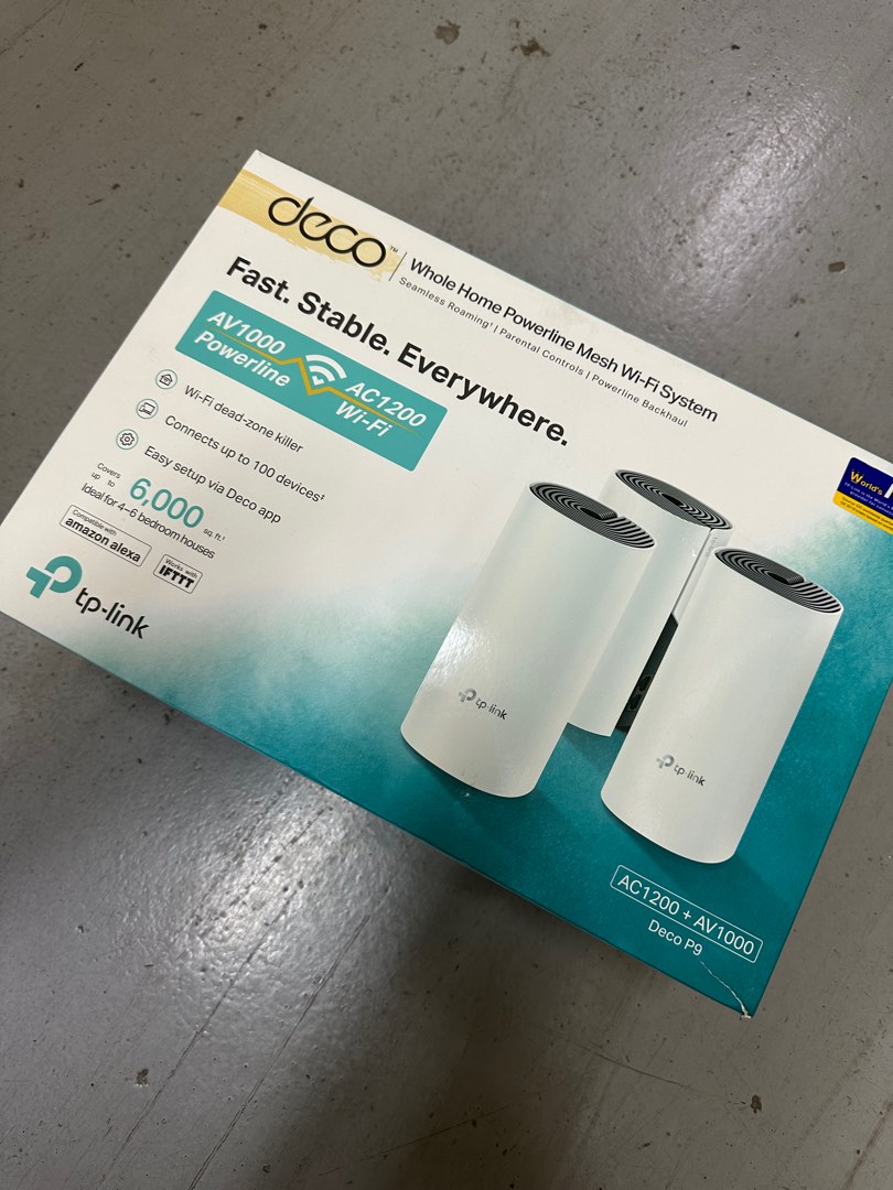 TP-Link Deco Whole Home Powerline Mesh Wifi System AC1200 + AV100 Deco ...