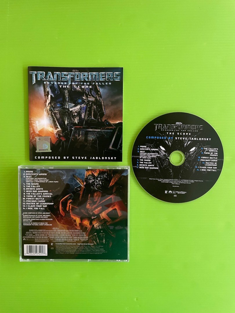 Transformers Revenge Of The Fallen The Score Album CD, Hobbies & Toys ...