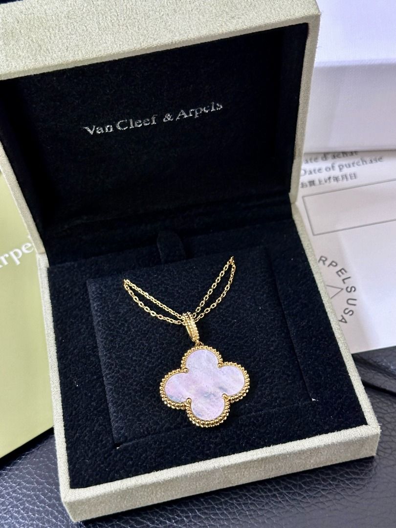 Van Cleef&Arpels Classic Four Leaf Clover with Large Flowers, Luxury ...