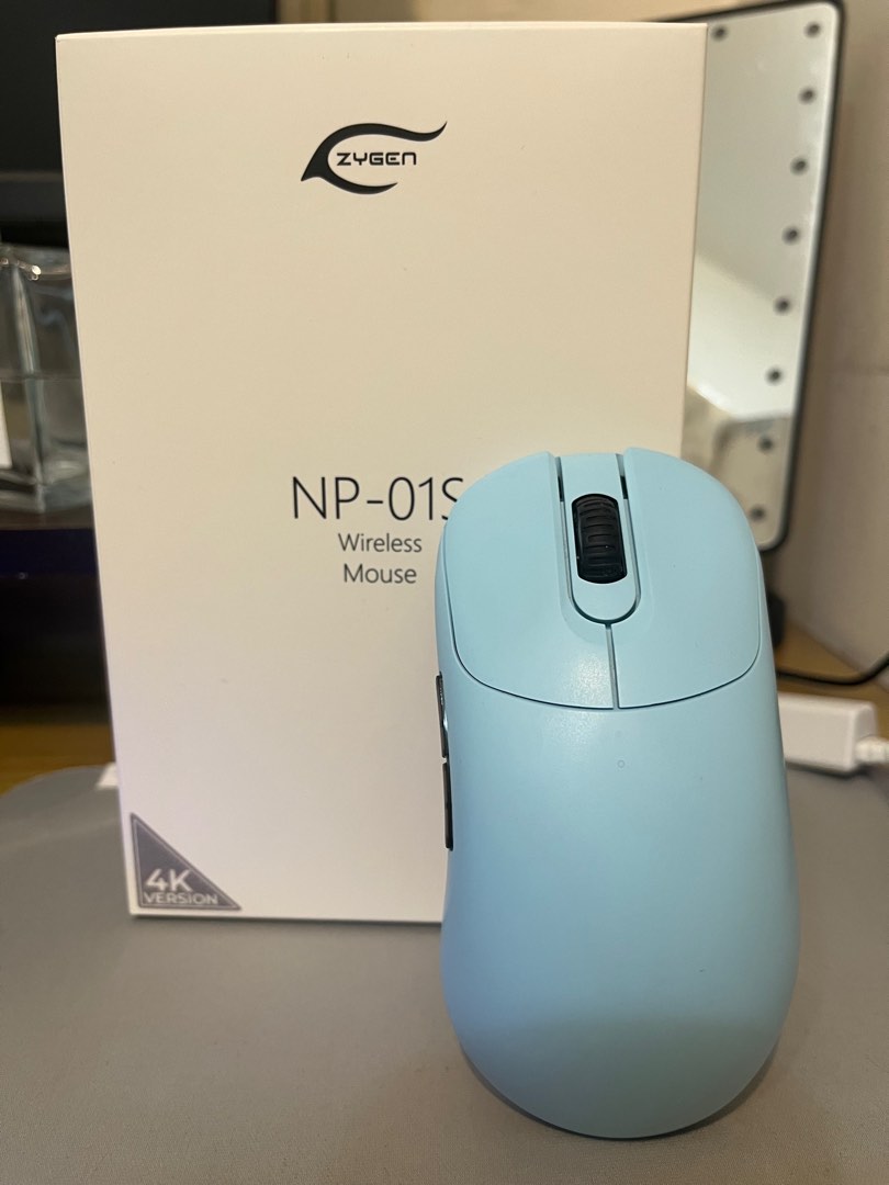 Vaxee ZYGEN NP-01S Wireless 藍 (無線4K版本)二手np01s滑鼠, 電腦及科技產品, 電腦周邊產品, 電腦滑鼠及 ...