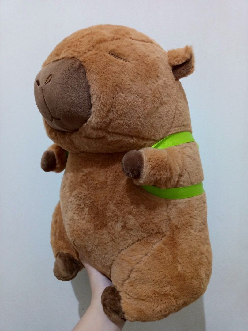 Very Big Cute Kawaii Brown Capybara Green Tortoise Sea Turtle Backpack ...