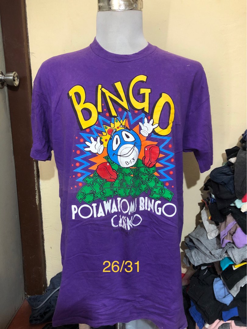 vintage bingo, Men's Fashion, Tops & Sets, Tshirts & Polo Shirts on Carousell
