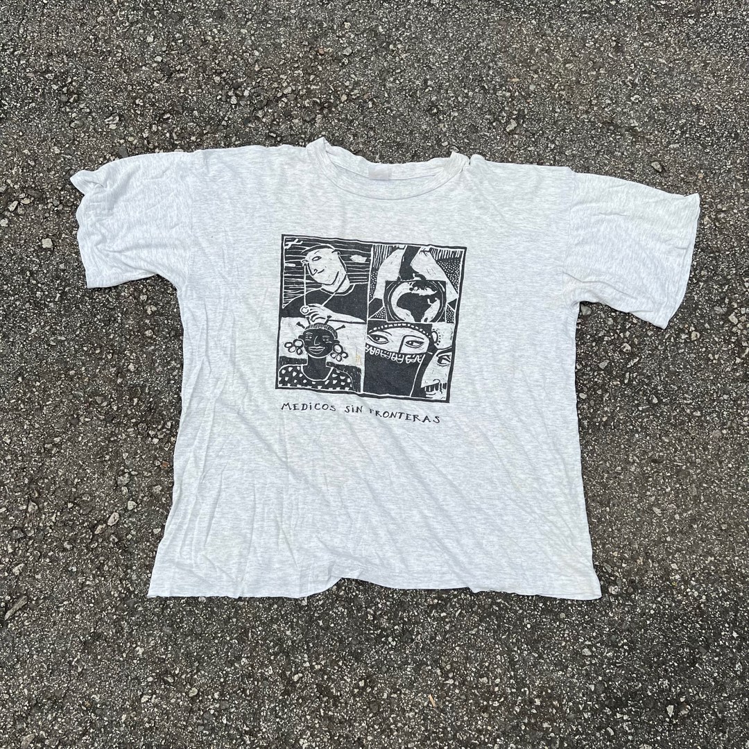 Vintage Boxy Doctors without Borders Tee, Men's Fashion, Tops & Sets ...