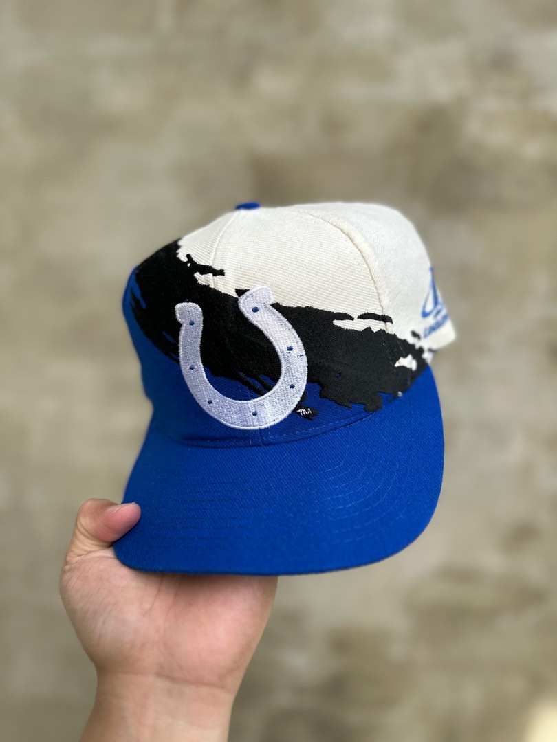 Vintage Indianapolis Colts Splash Logo Athletic Snapback Cap, Men's ...