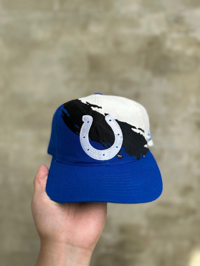 Vintage Indianapolis Colts Splash Logo Athletic Snapback Cap, Men's ...