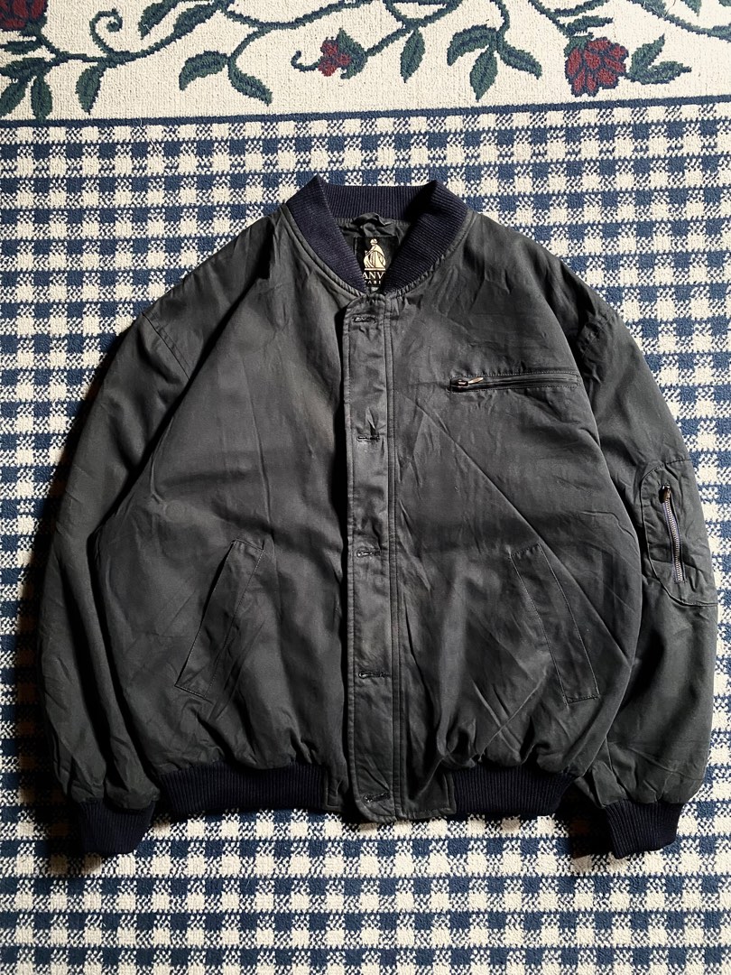 Vintage Lanvin Paris MA-1 Bomber Jacket, Men's Fashion, Coats, Jackets ...