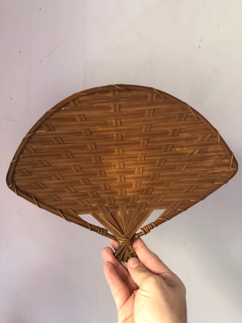 Vintage Native Woven Seagrass Weaving Weave Handmade Hand Fan Abanico ...