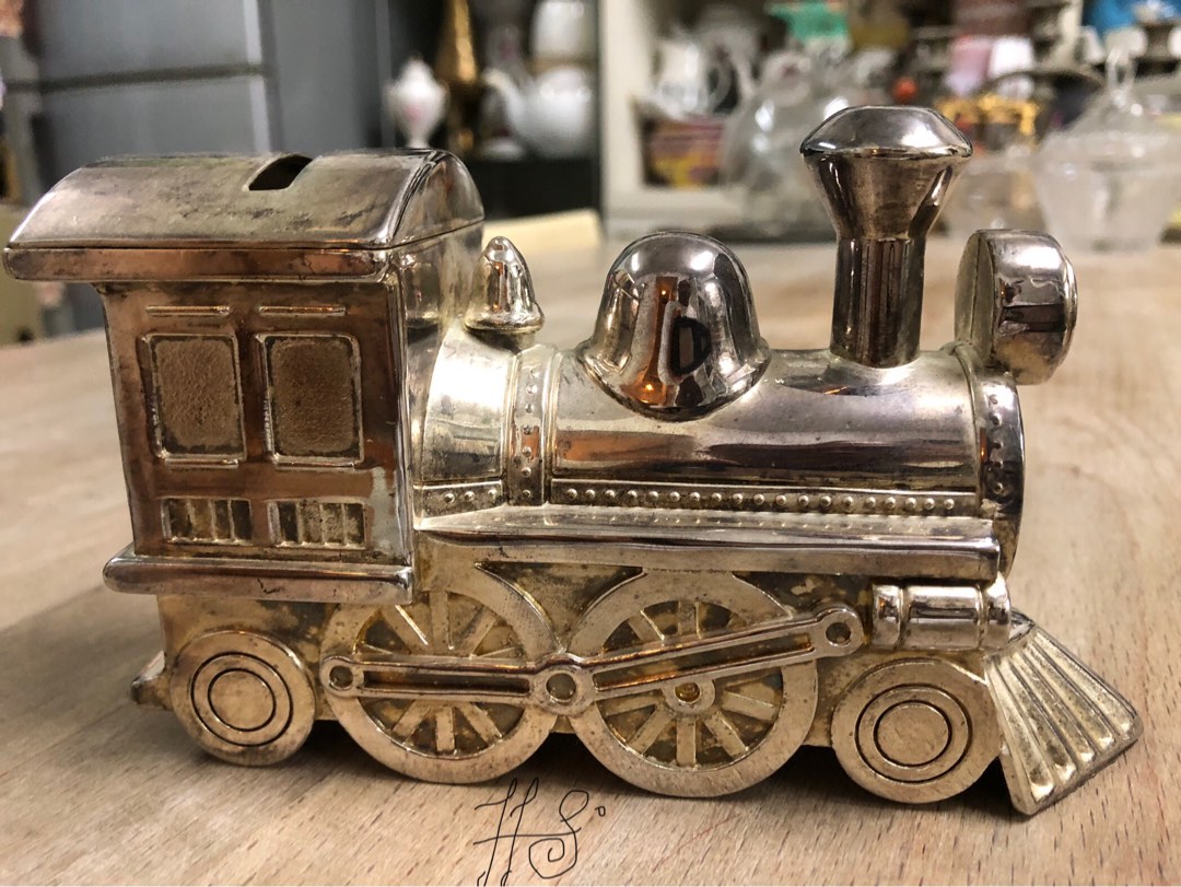 Vintage Silver Plated Train Locomotive Engine Metal Coin, Hobbies ...