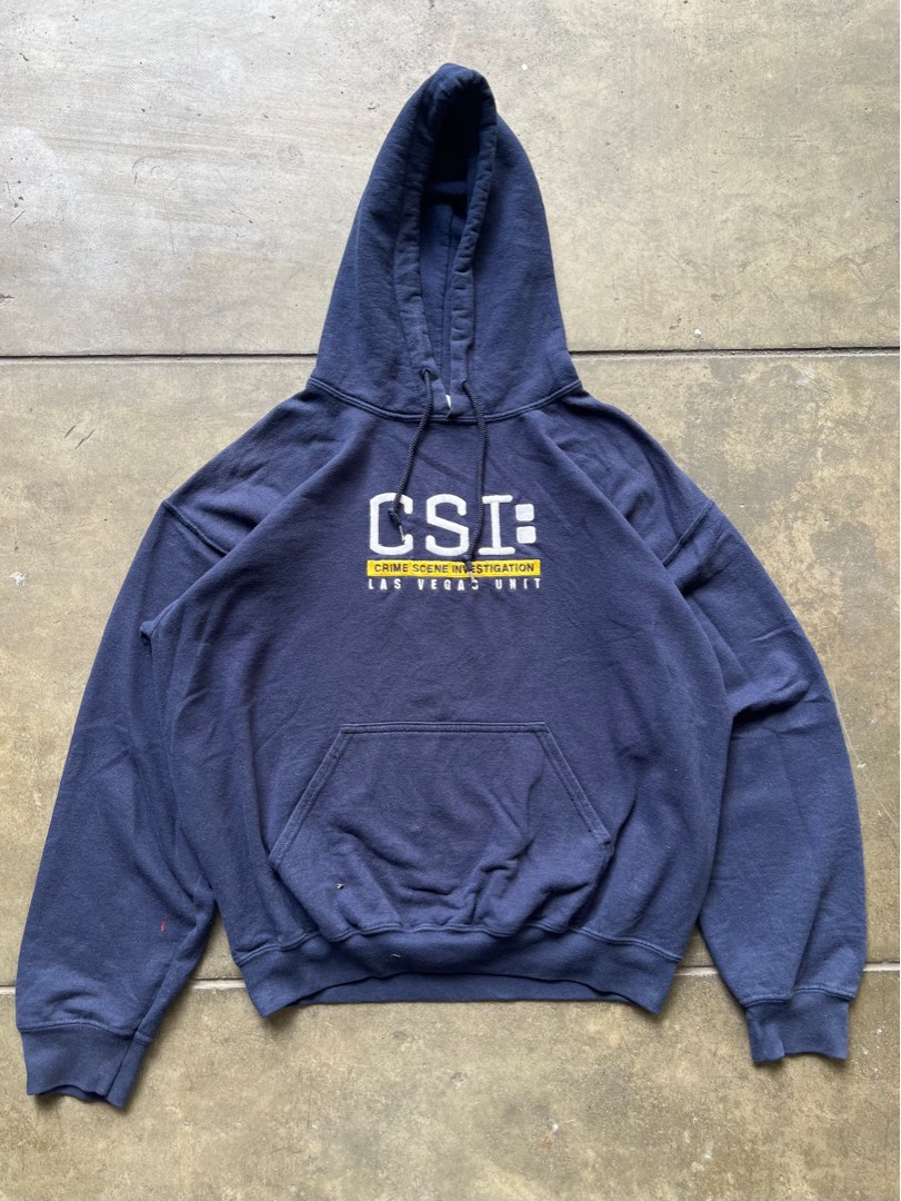 Vintage Y2K CSI Crime Scene Investigation Las Vegas Unit Hoodie, Men's ...