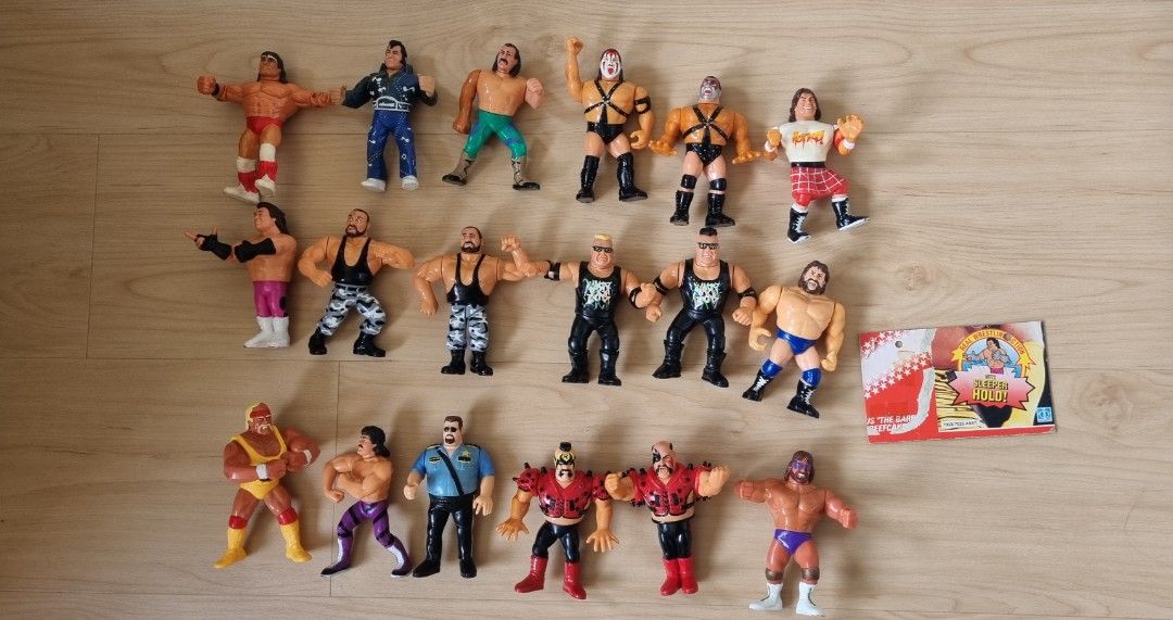 WWF Hasbro Figures Lot Ultimate Warrior Hulk Hogan Honky Tonk Man ...