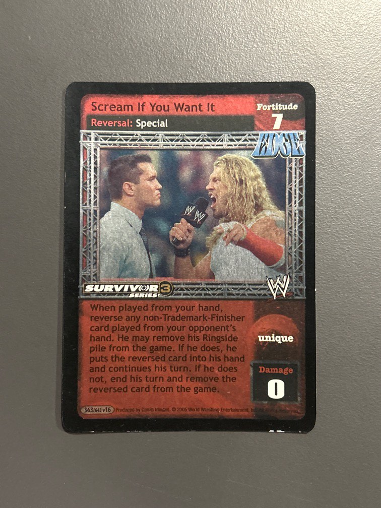 WWF/WWE RAW DEAL - Scream If You Want It SS3, Hobbies & Toys, Toys ...