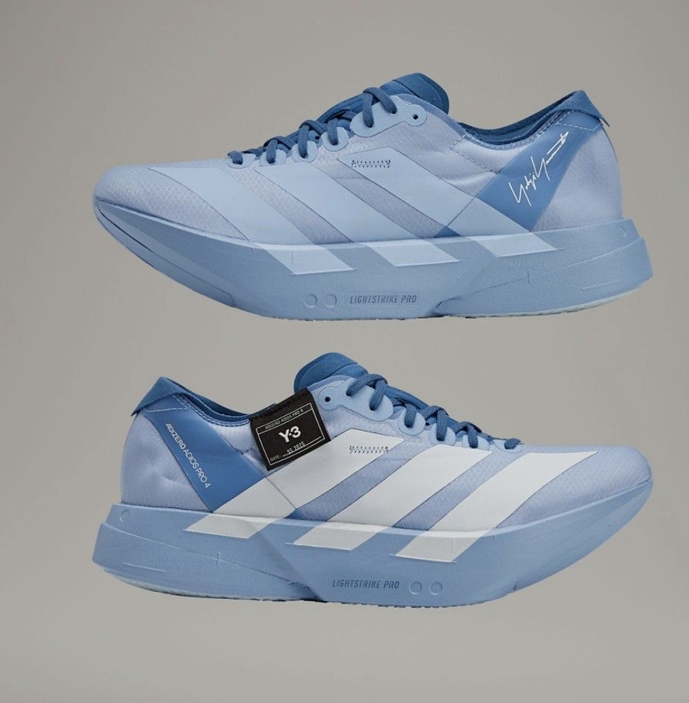 Y-3 Adidas Adios Pro 4 (Ash Blue), Men's Fashion, Footwear, Sneakers on ...