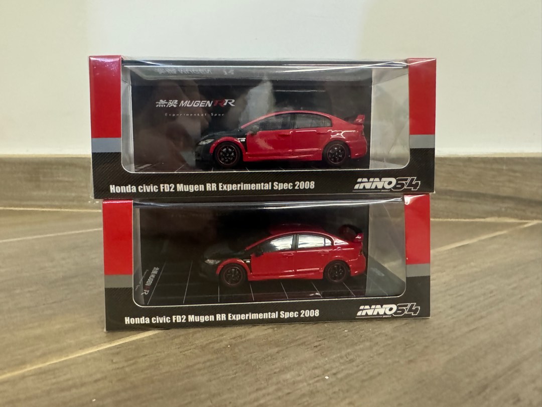 1/64 inno Honda civic FD2 Mugen RR Experimental Spec 2008, 興趣及遊戲, 玩具 & 遊戲類 - Carousell