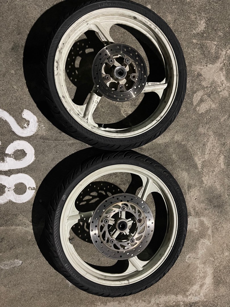 17 inch motor rim with tyre, Motorcycles, Motorcycle Accessories on ...