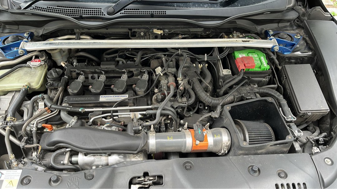 27WON Open Pod Air Intake Street MAF for Honda Civic FC1 Turbo, Car ...