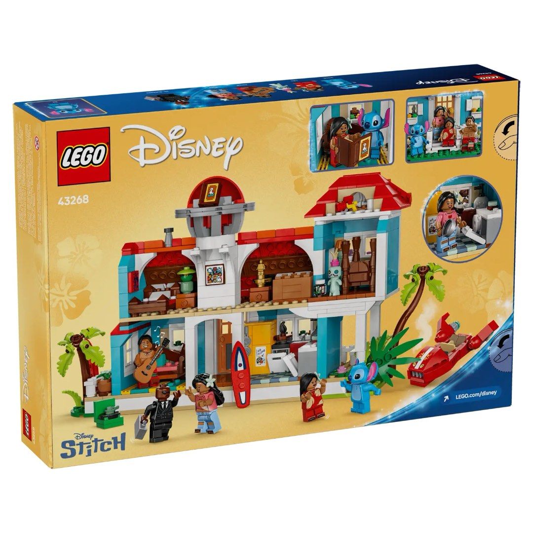 【🆕3月新貨】LEGO Disney 43268：Lilo and Stitch Beach House, 興趣及遊戲, 玩具 & 遊戲類 ...