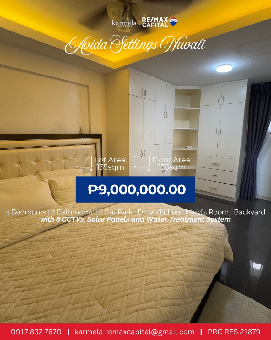 4BR with CCTVs and Solar Panels Avida Settings Nuvali House & Lot For Sale, Property, For Sale ...