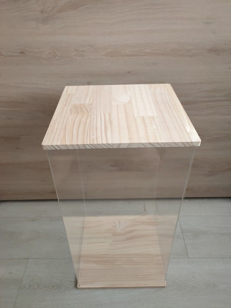 30cm x 30cm x 60cm Empty Tall Big Display Case with Lights Function Box ...