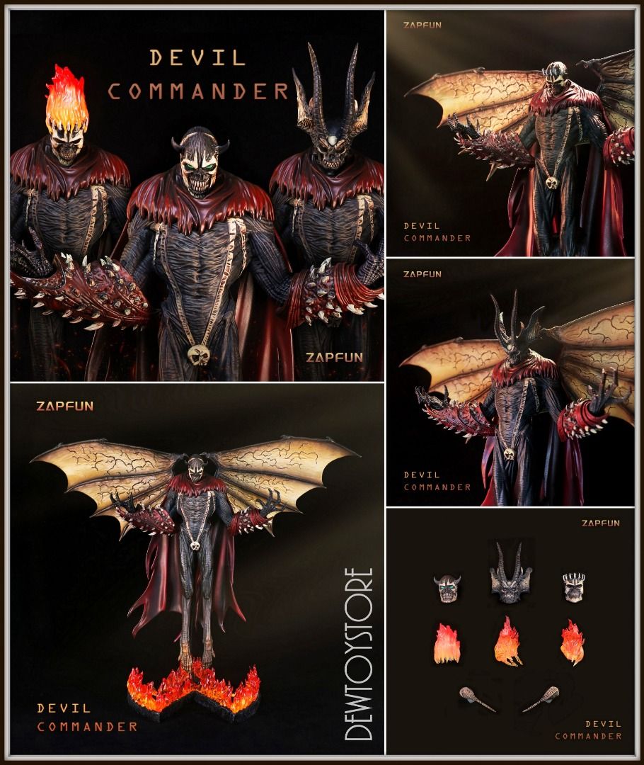 ⭐ [𝗣𝗿𝗲-𝗼𝗿𝗱𝗲𝗿] Zapfun 1/10 Scale Statue Fixed Pose Figure - ZAP001 Devil Commander (Reissue)⭐️ ...